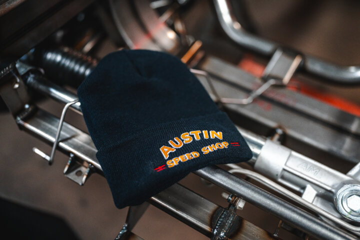 Beanie – Black Window Logo - Austin Speed Shop